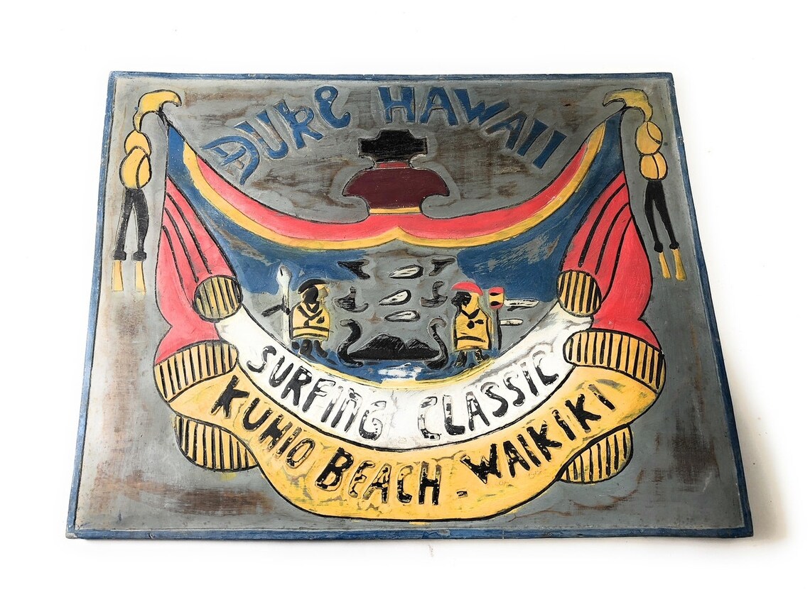 Duke Hawaii, Surfing Classic, Kuhio Beach Waikiki" Sign 20 | # ...