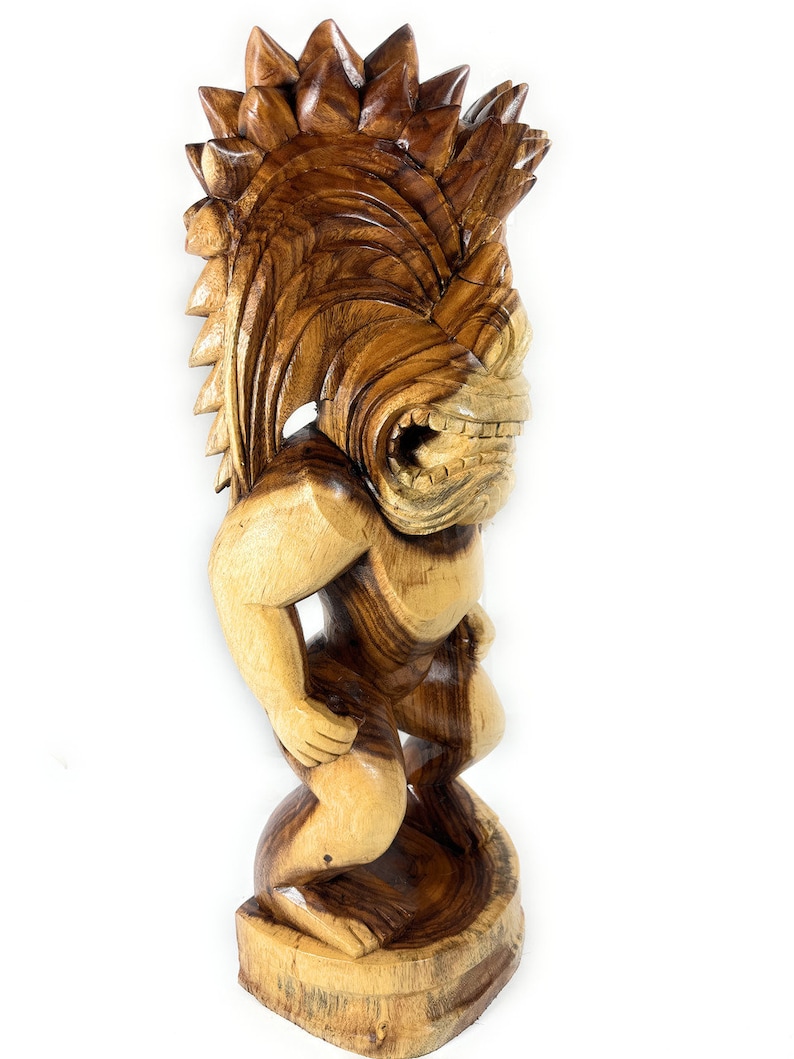 Premium Traditional Ku Tiki 33 Inch - Hawaii Museum Replica - Hawaii ...