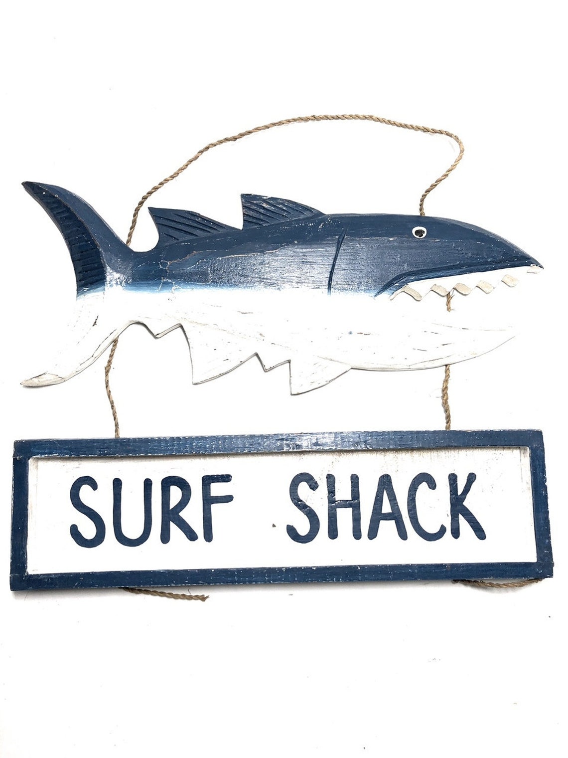 Surf Shack Shark Attack Sign 15 Tiki Bar Decor | Etsy