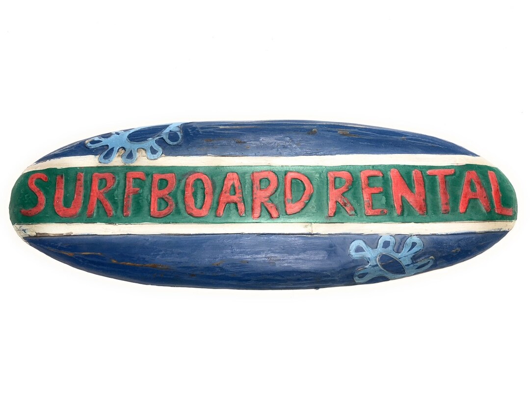 Surfboard Rental Rustic Surf Sign 20" - Surfing Accents | #bds1205850 ...