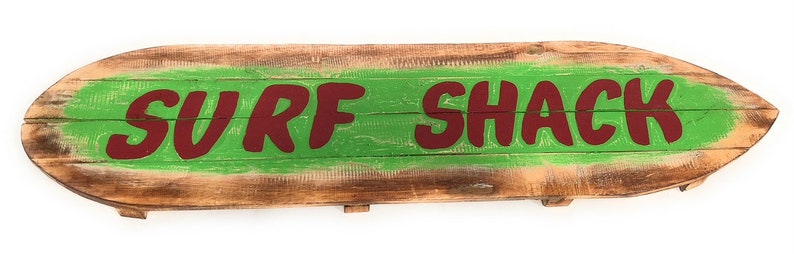 Surf Shack Rustic Sign on Wood Planks 40" | #sda3402100 - Etsy