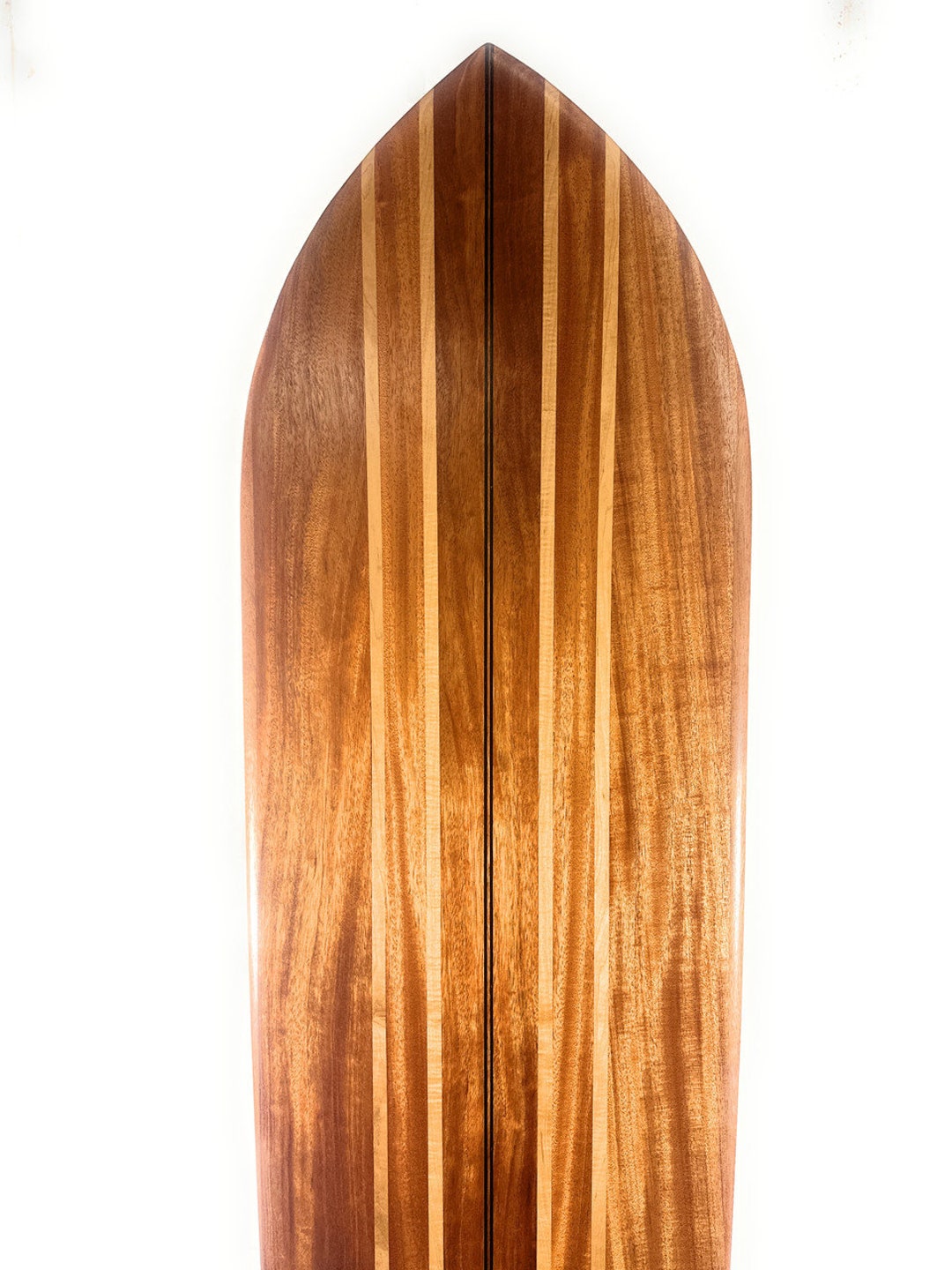 Ultimate Alaia Koa Surfboard 96 Inch X 18 Inch With Inlays Hawaiian ...