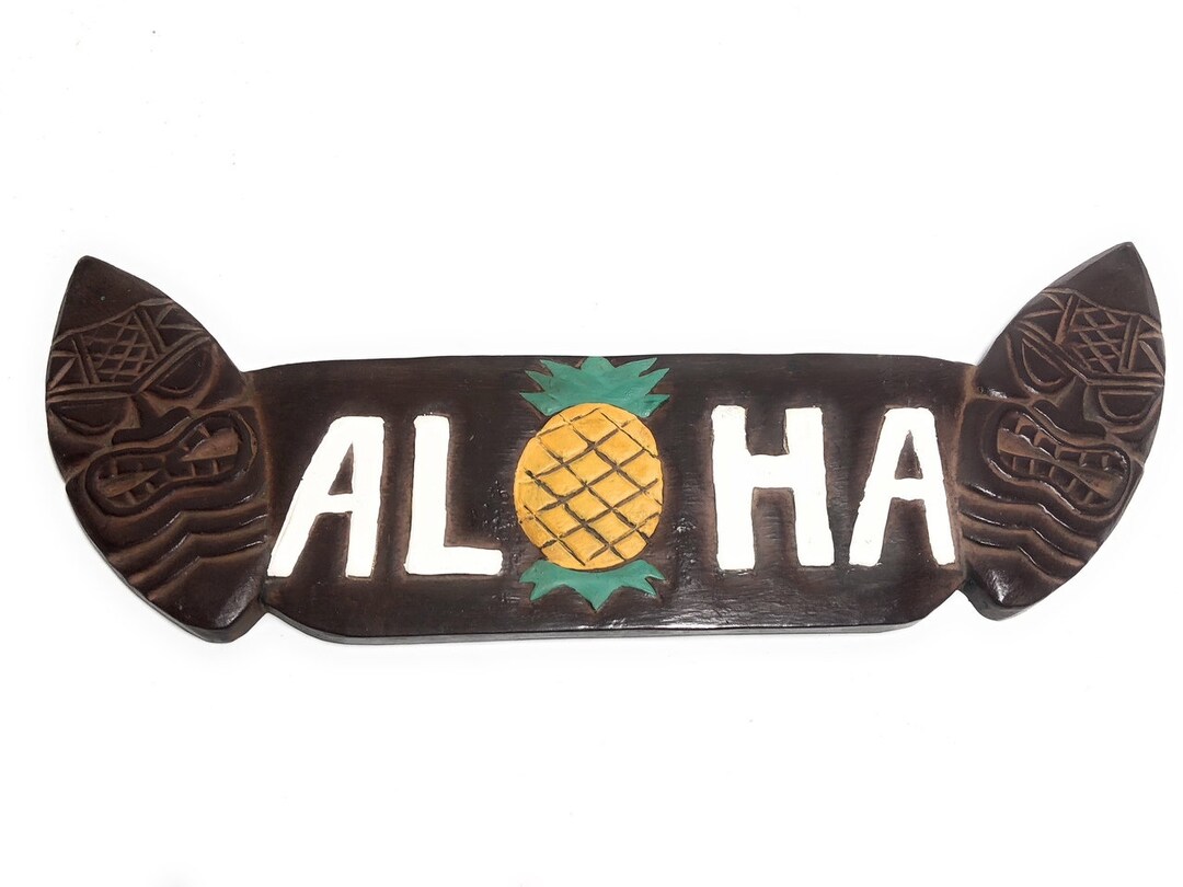 Aloha Sign W/ Tikified Surfboards 20" - Surf Decor | #bds1204450 - Etsy