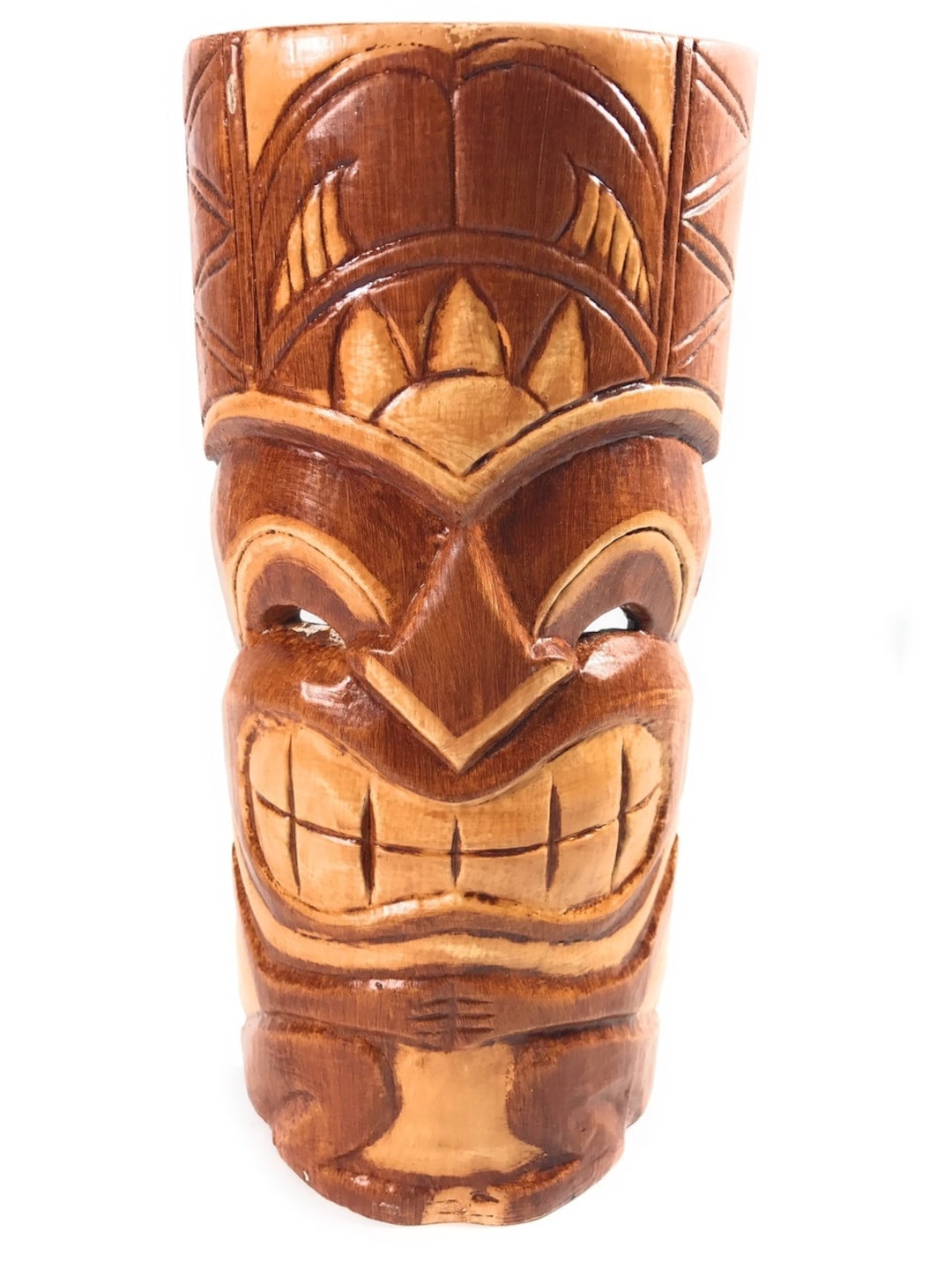 Lucky Tiki Mask 12" - Wall Decor - Hand Carved | #bds1202230 - Etsy