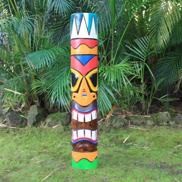 Tiki Totem Pole - Etsy