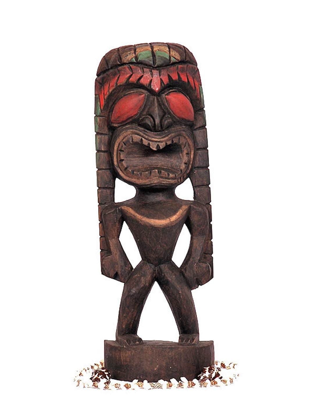 Lucky Tiki 12" - Hand Carved - Hawaiian Tiki Decor - Etsy