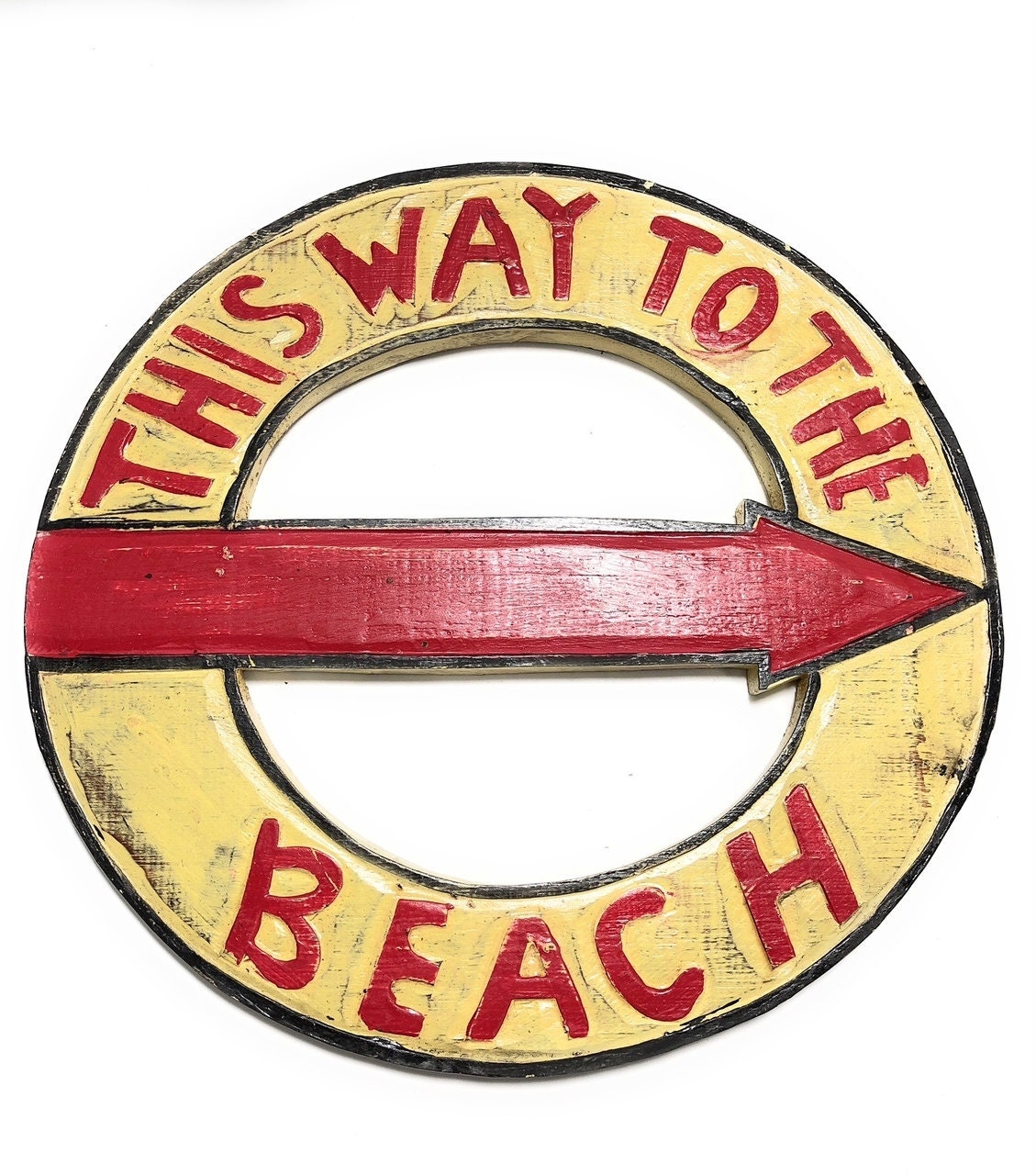 This Way to the Beach Sign 16 Cottage Coastal Decor bds1207640 - Etsy