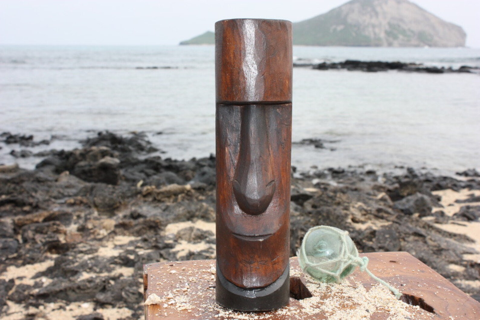 Moai Easter Island Tiki Totem 10 Hand Carved - Etsy