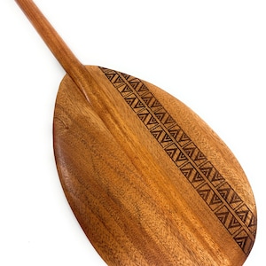 Koa Paddle 32 Inch T-handle With Etched Tapa #4 | #KOAM032TR04 - Etsy