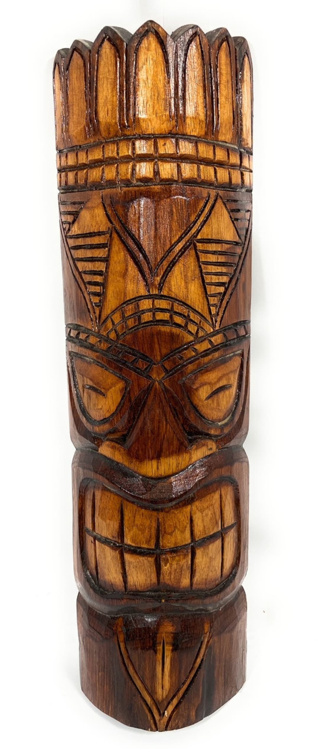 Health Tiki Mask 20" - Wellness Tiki Hand Carved | #bag1505950 - Etsy