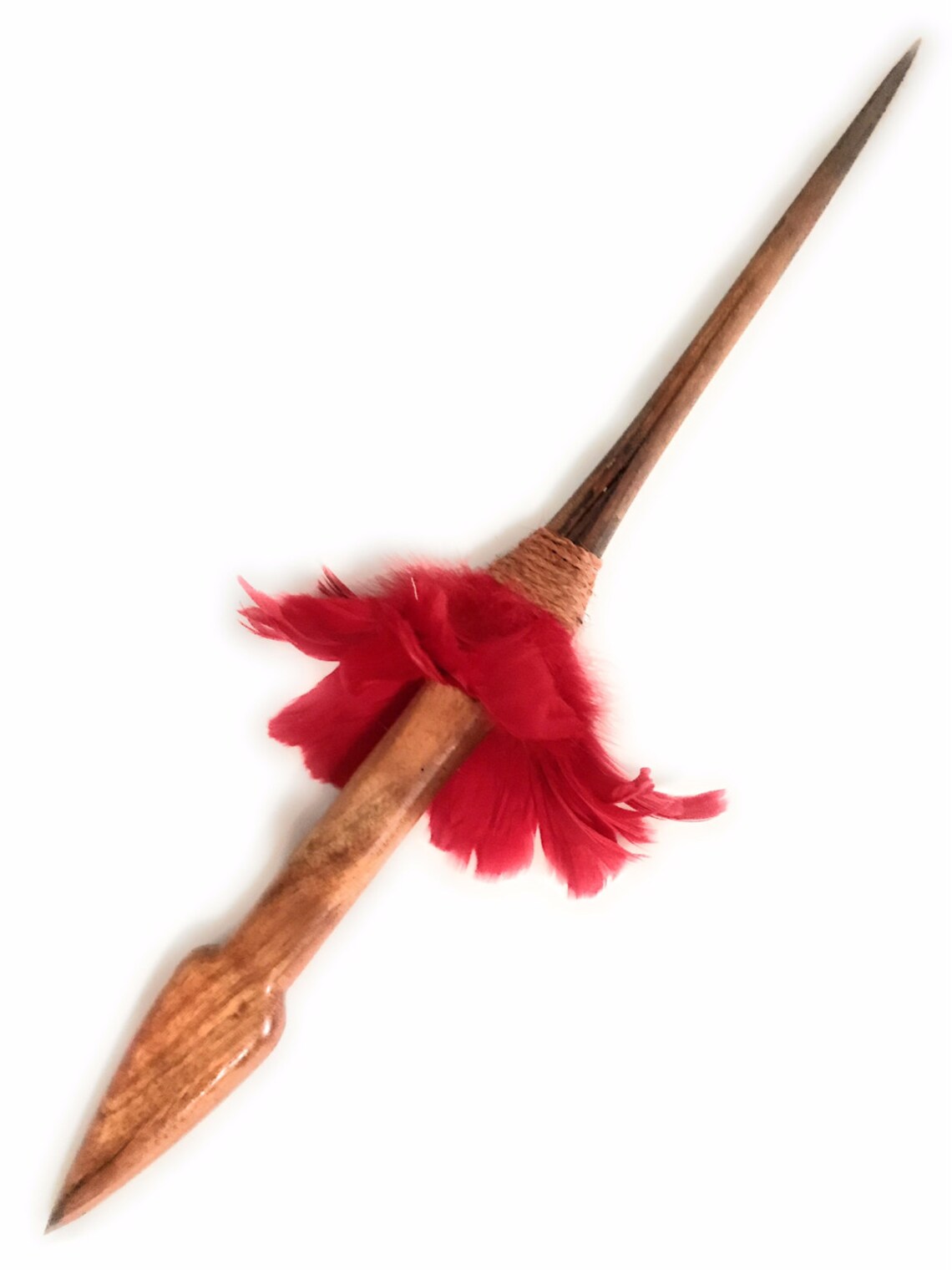 Koa Sword W/ Blue Marlin Bill 27 Red Feathers | Etsy