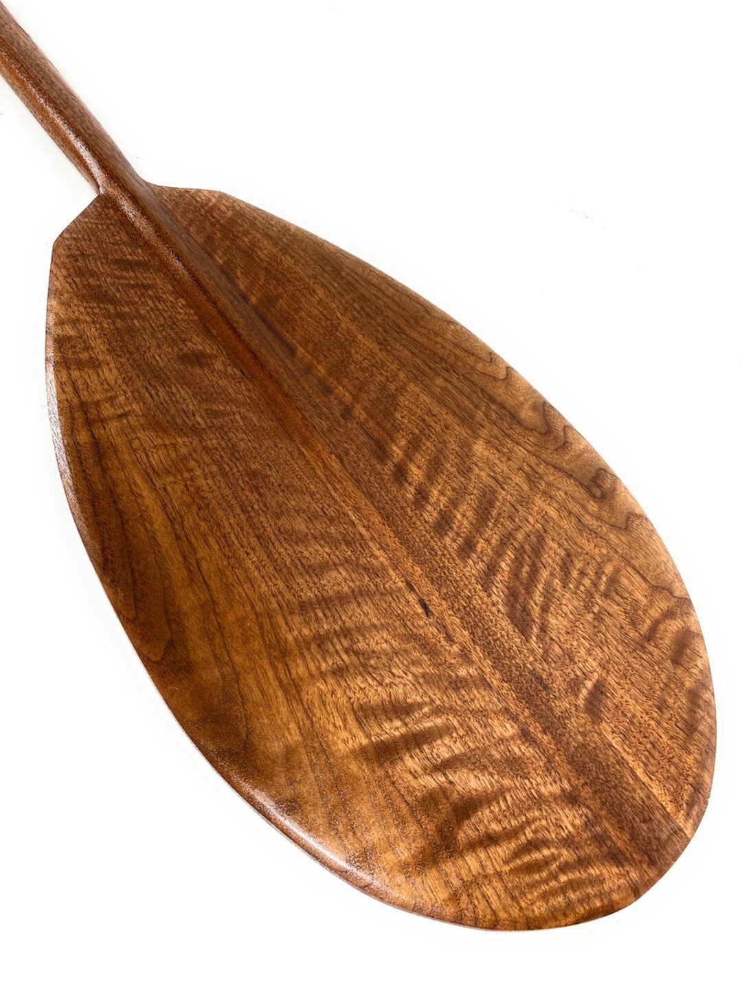 Premium Black Walnut Tiger Curls Outrigger Paddle 50" T-handle | # ...