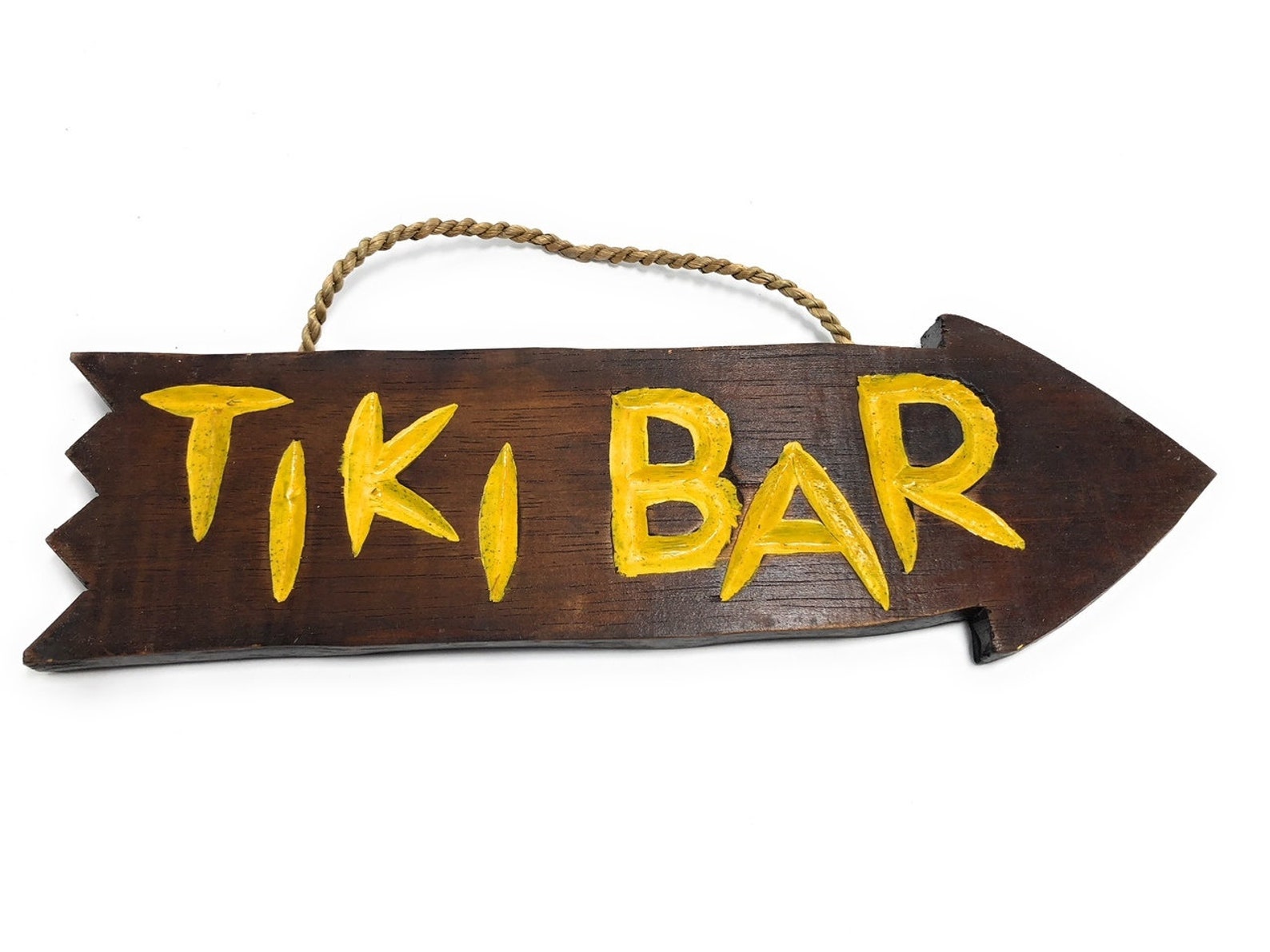 Tiki Bar Arrow Driftwood Sign 12" - Tropical Decor | #dpt528430 - Etsy