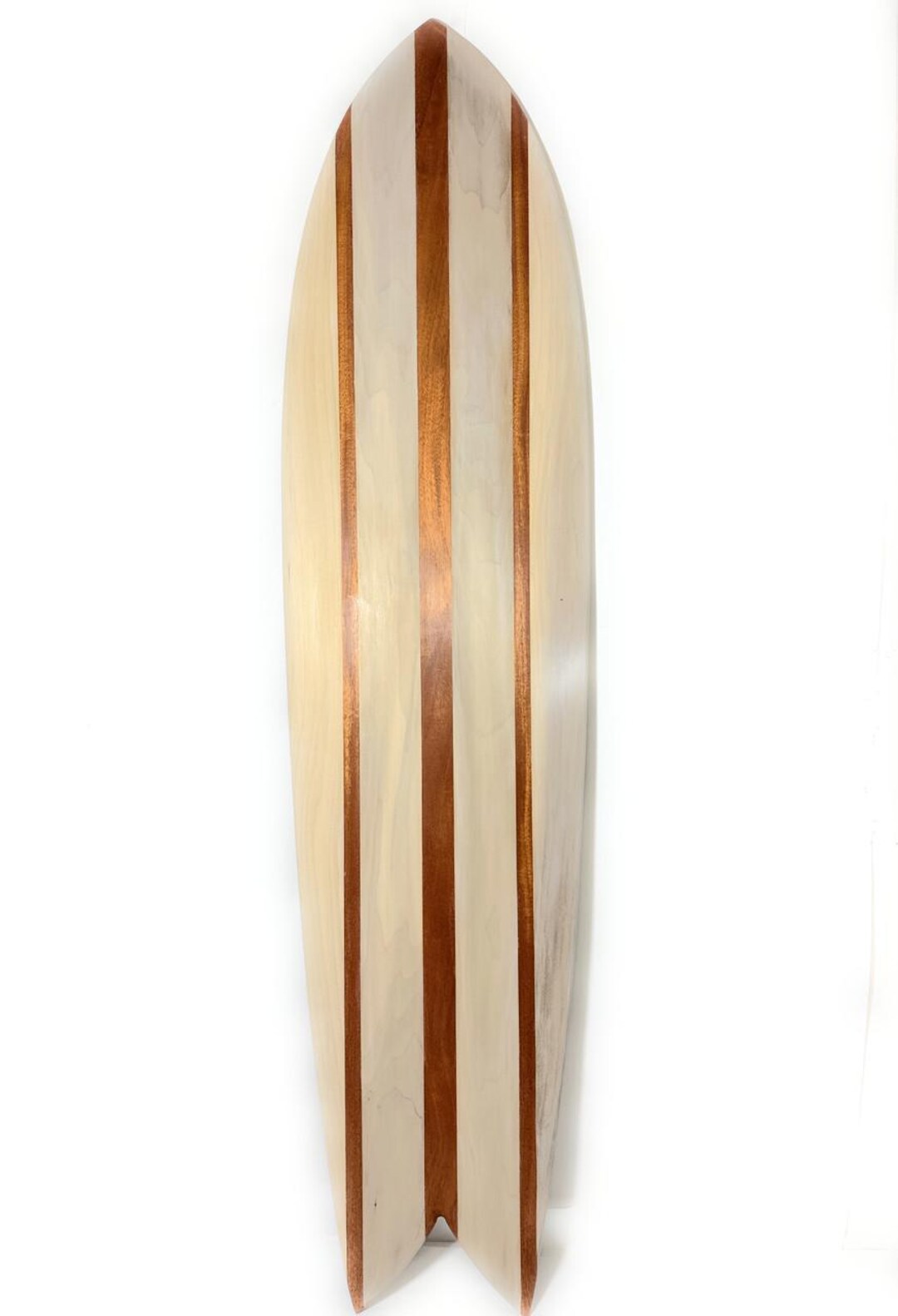 Fish Tail Alaia Koa and Maple Shortboard 72 Inch X 16 Inch Vintage ...