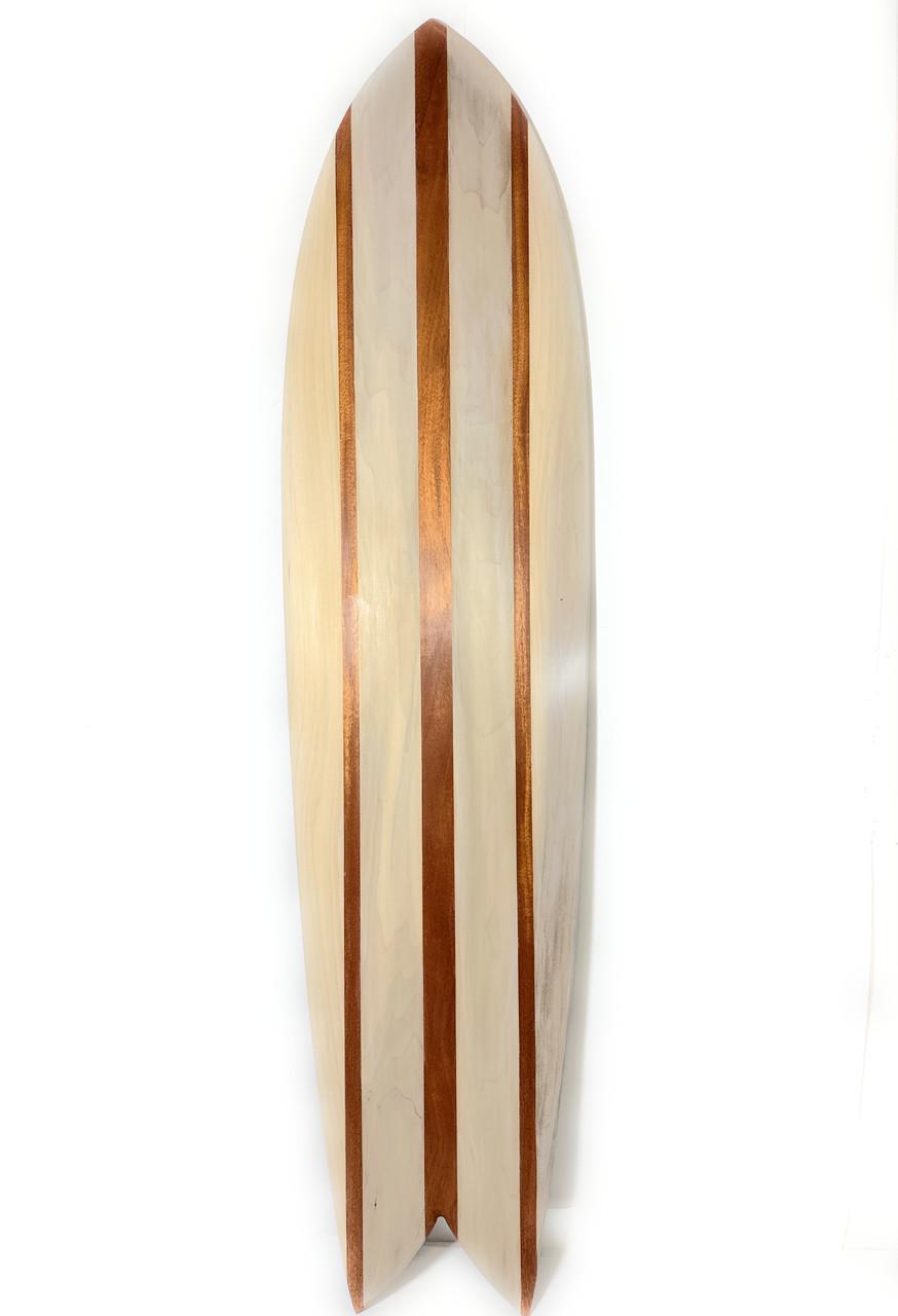 Fish Tail Alaia Koa and Maple Shortboard 72 Inch X 16 Inch Vintage ...