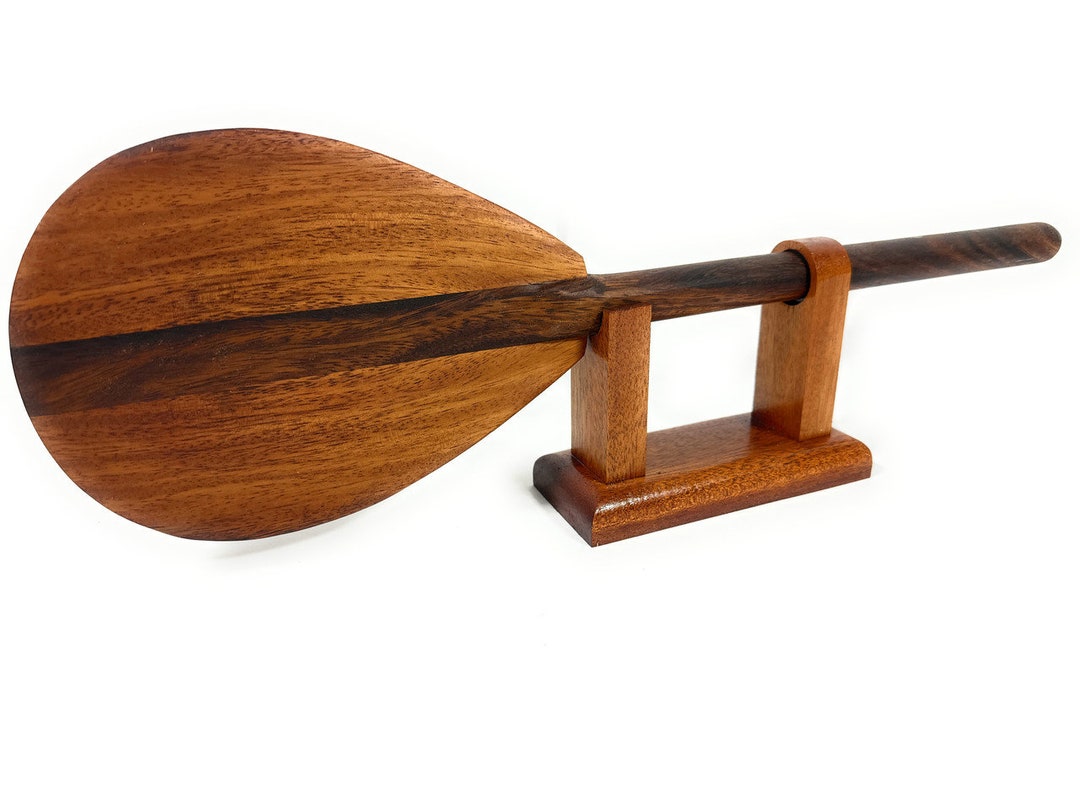 Koa Trophy Paddle 18 Inch W/ Stand - Made in Hawaii | #koa18st004 - Etsy