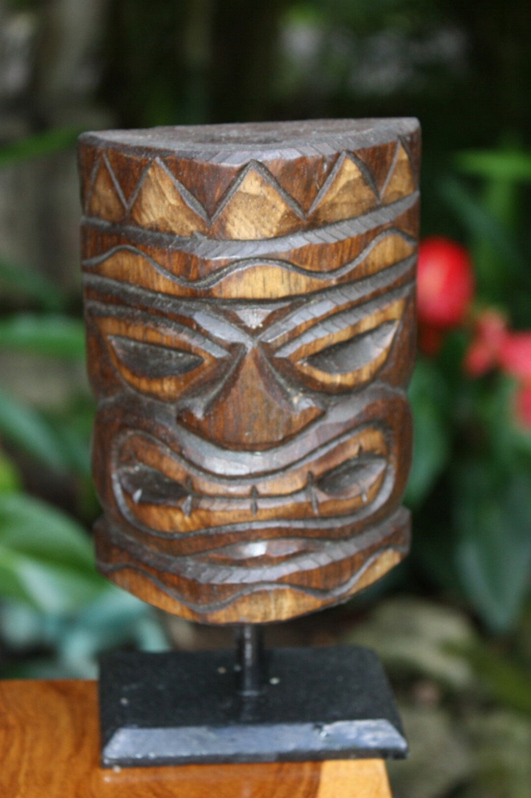 Tiki Mask on Stand 8 Brown Trophy Desktop bag1505120n - Etsy