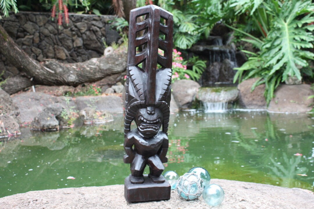 Tiki Akua 24 Walnut Stain Hawaii Museum Replica - Etsy