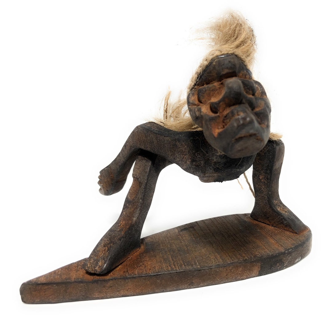 Off the Lip Surfer Crazy Primitive Tiki Dude 6" - Tribal Art | # ...