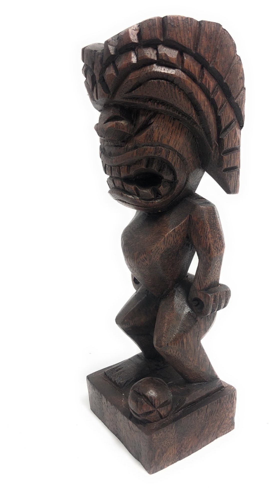 Tiki Soccer Trophy 8" - Ku Hand Carved Sporting Event | #blats2012 - Etsy