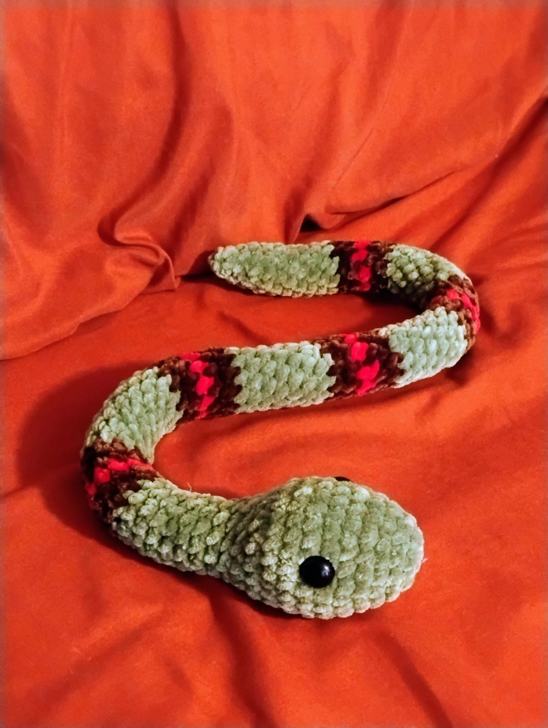 Handmade Crochet Snake Plushie - Etsy