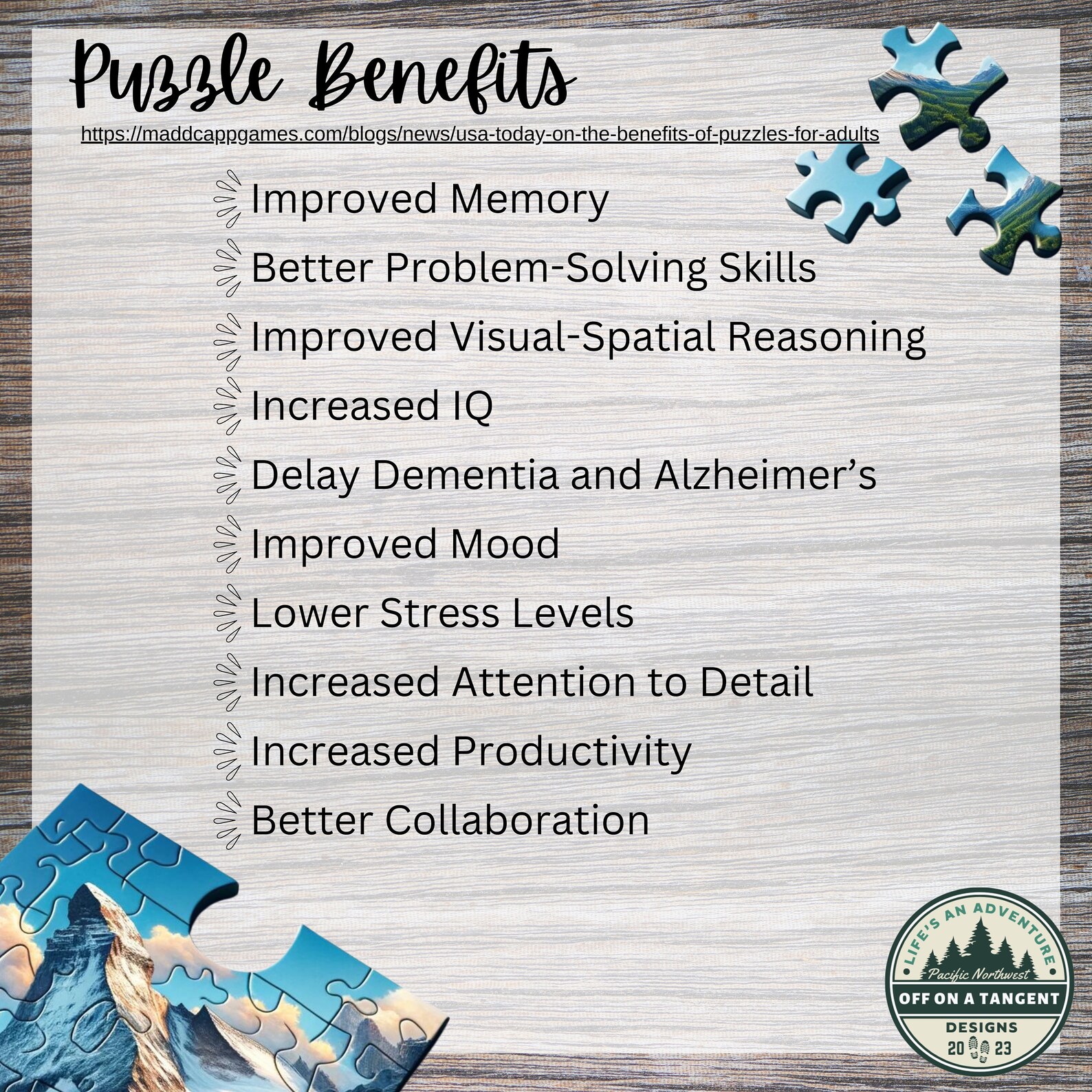 500-1000 Piece Puzzle Detailed Mosaic Mountain Valley Jigsaw Puzzle ...