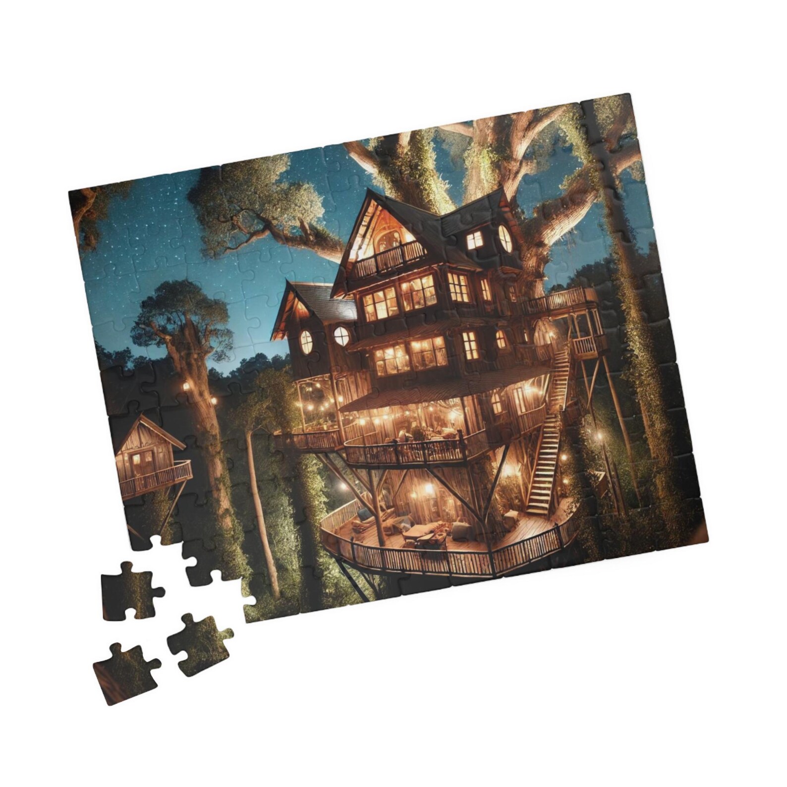 Beautiful Treehouse Puzzle | 1000 Piece Unique Jigsaw for Kids & Adults ...
