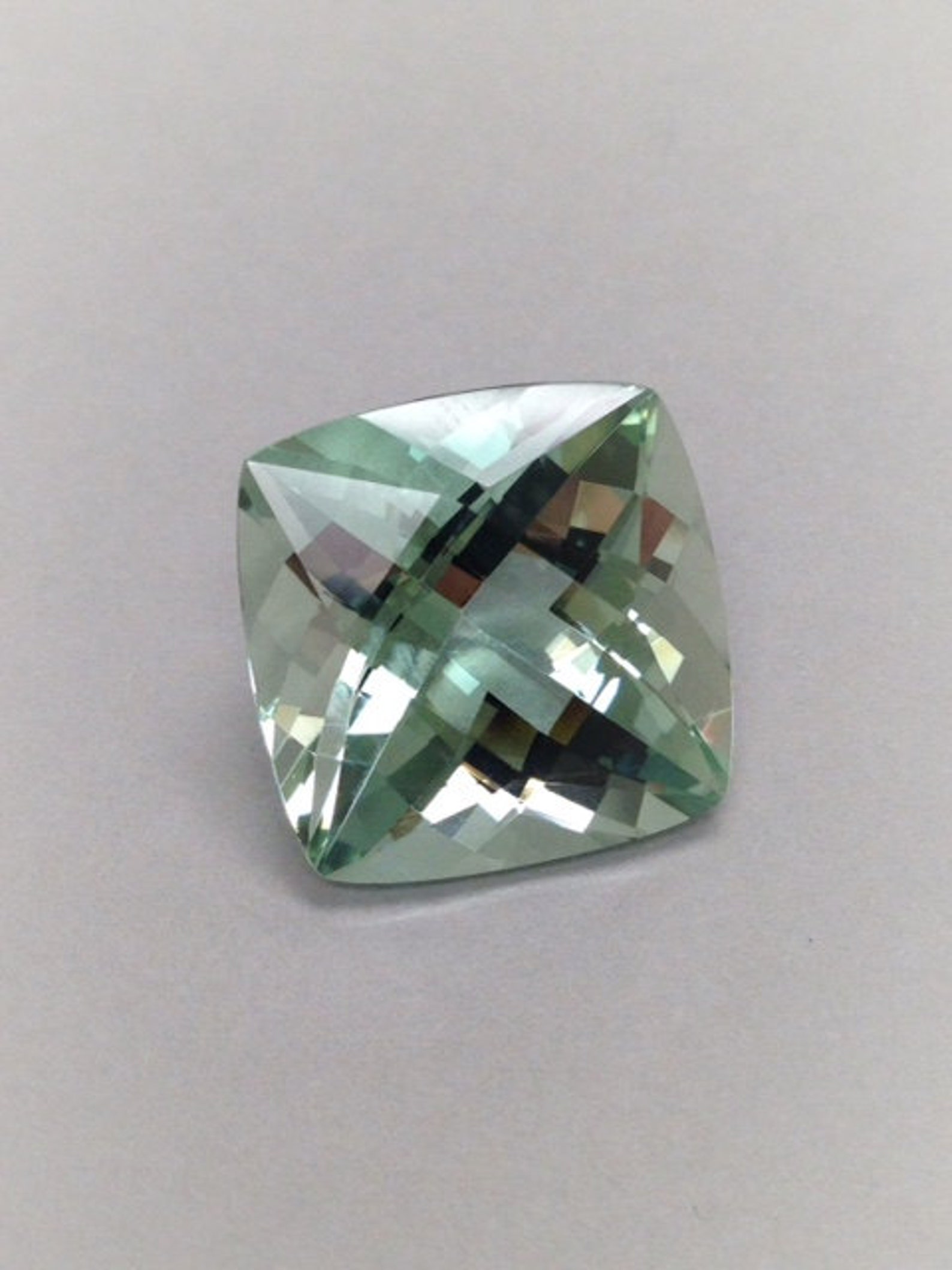 Mint Green Beryl Square Antique Cushion, Green Aquamarine, Green ...