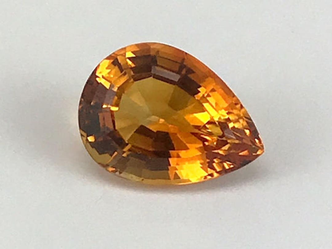 Citrine Gemstones Fancy Cut Pear Shape Facet Loose Gemstone - Etsy