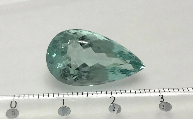 Green Beryl Pear Shape Facet, 11.5 Cts, Green Gemstone, Loose Gemstone ...