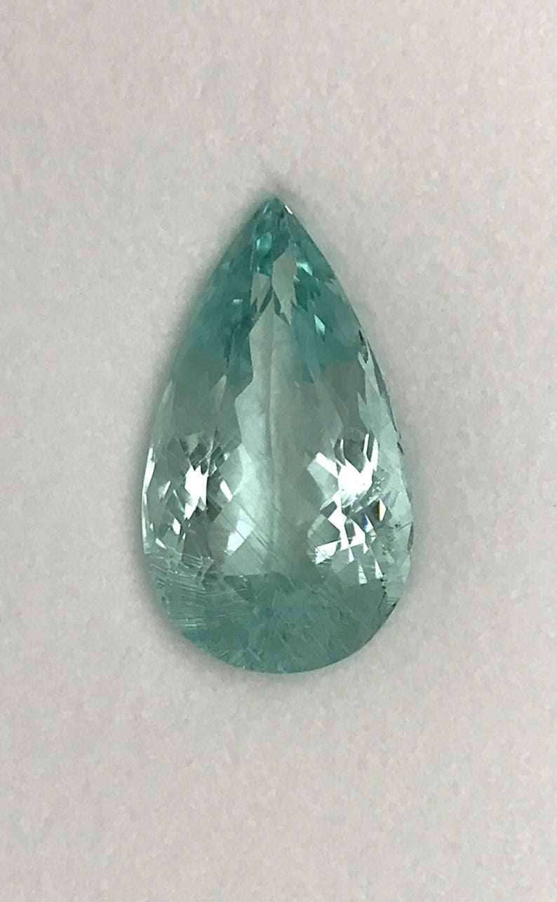 Green Beryl Pear Shape Facet, 11.5 Cts, Green Gemstone, Loose Gemstone ...