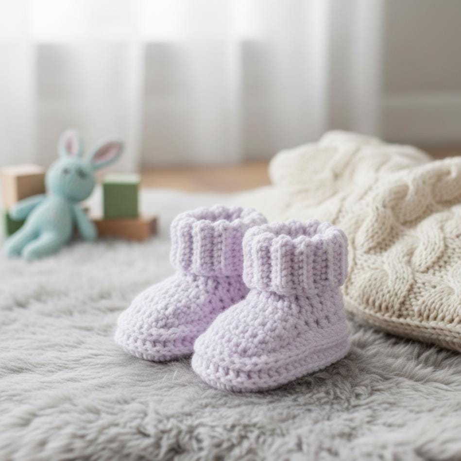 Baby Booties Pattern | Easy Crochet Baby Slippers | Newborn to 12 ...