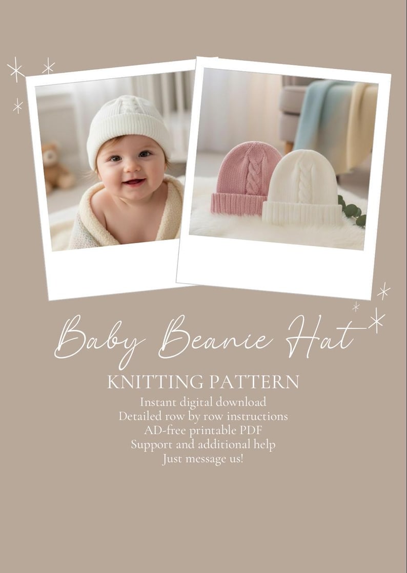 Baby Cable Knit Beanie Pattern – Easy, Cozy, and Perfect for Beginners ...