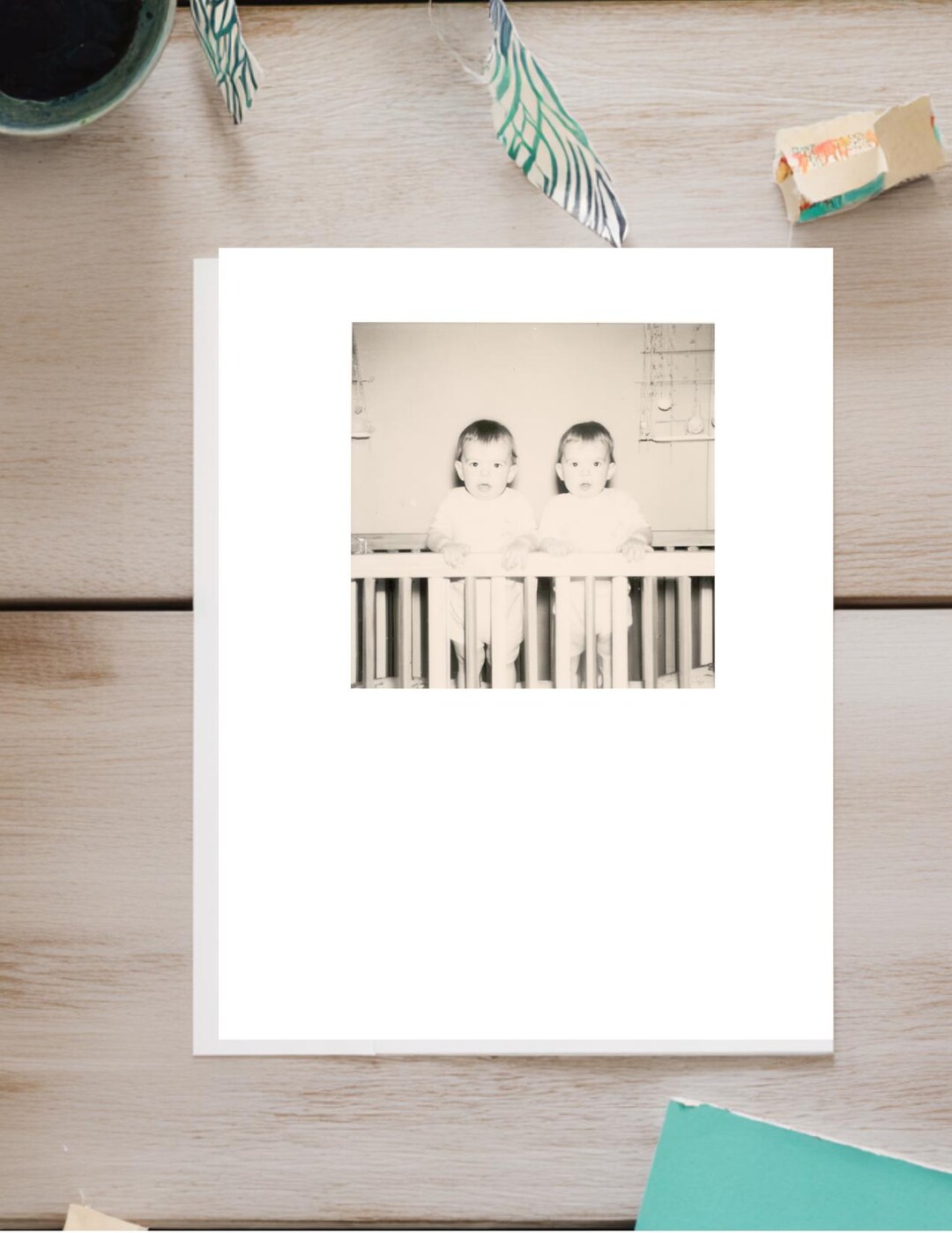 Funny Brothers Birthday Card | Vintage Polaroid Photo Print | 4.25x5.5 ...