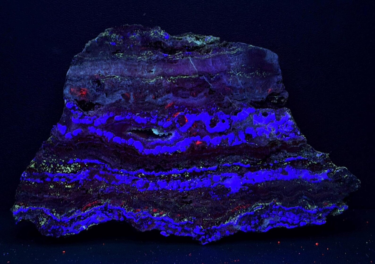 Fluorescent Mineral Slab - Red Cloud Arizona - UV Reactive - Etsy