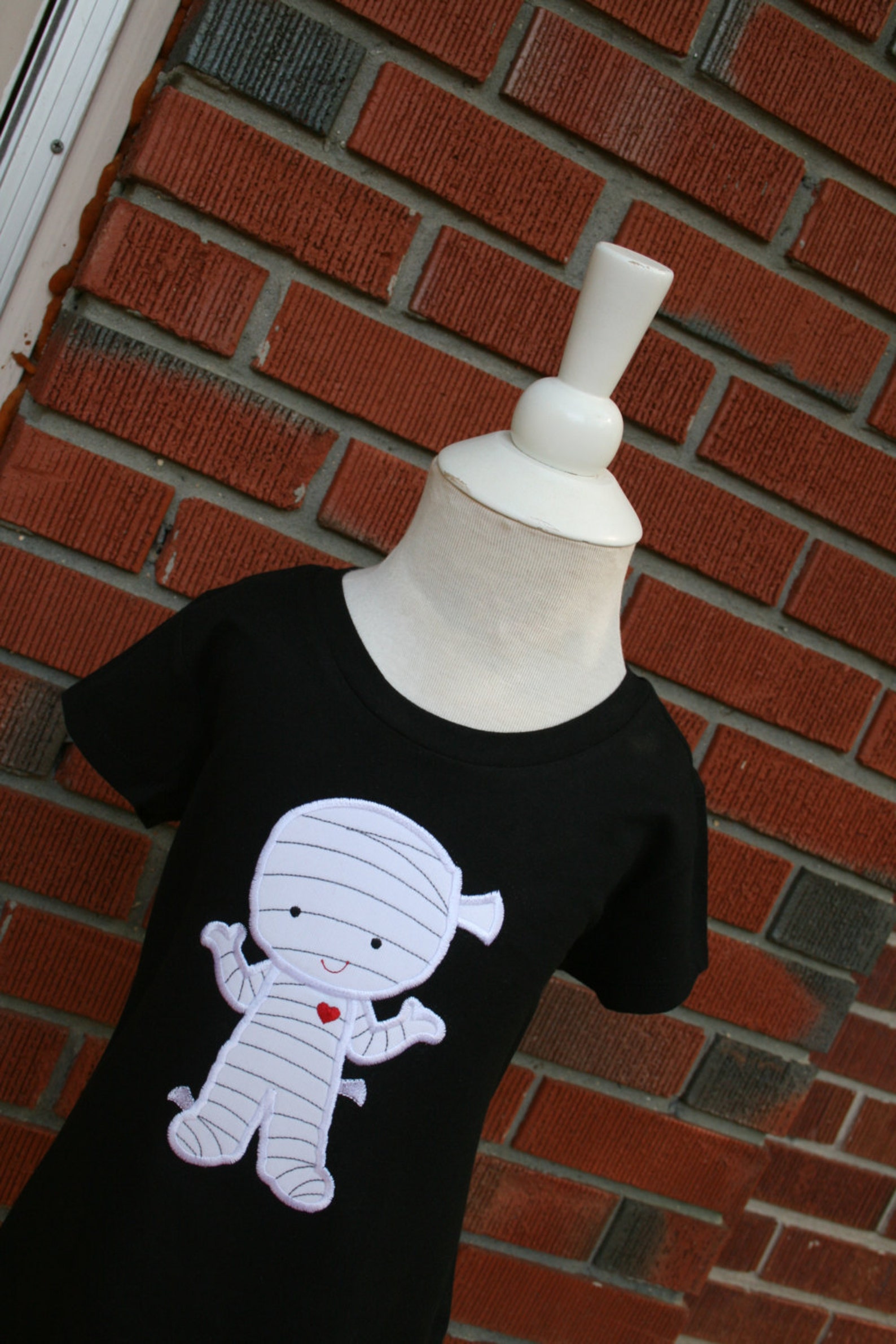Halloween Shirt With A Cute Mummy Applique Design. Size 4/5 - Etsy
