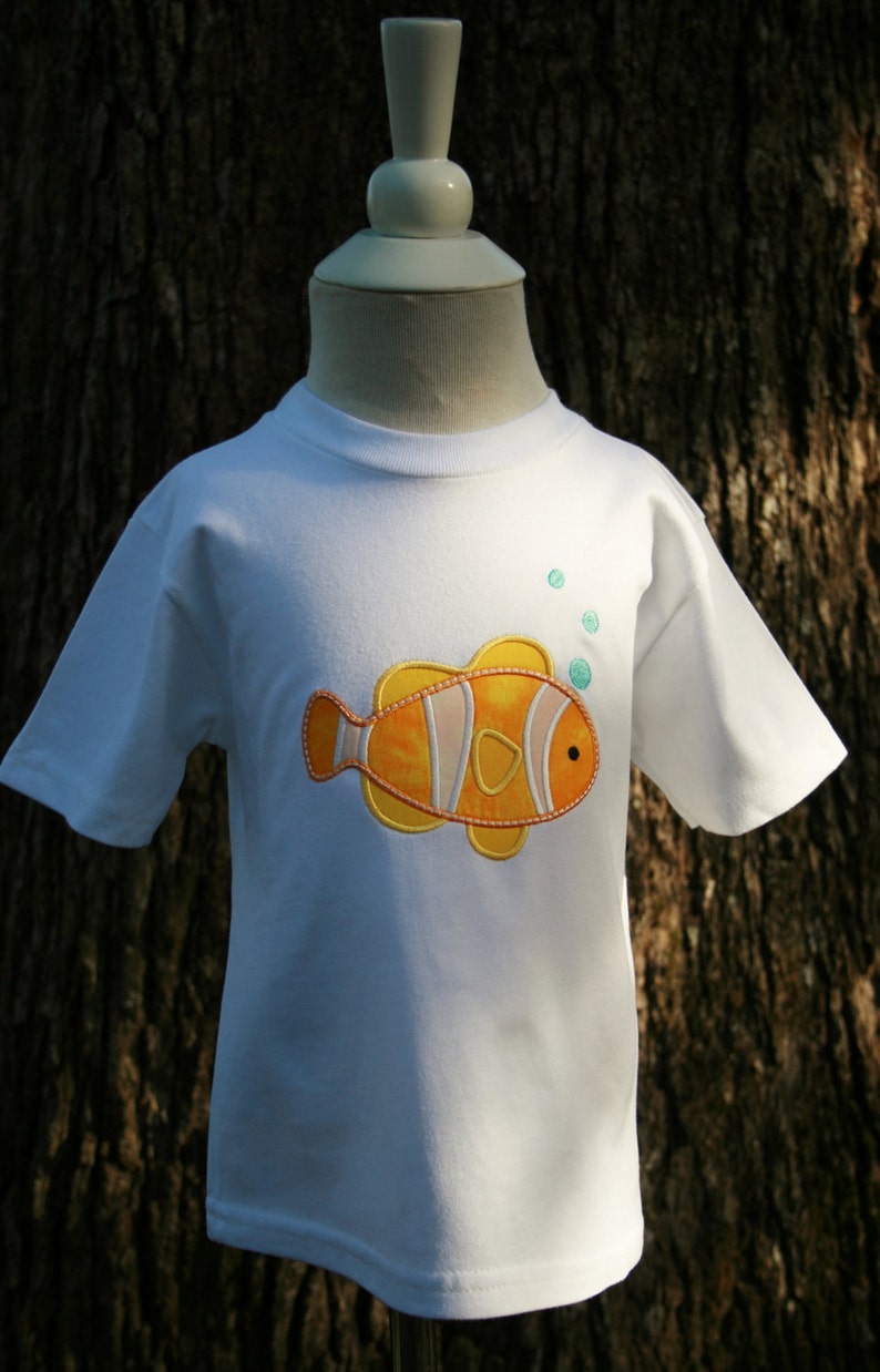 Cute Little Boy's or Girl's Applique Fish Shirt. Size 3T. - Etsy