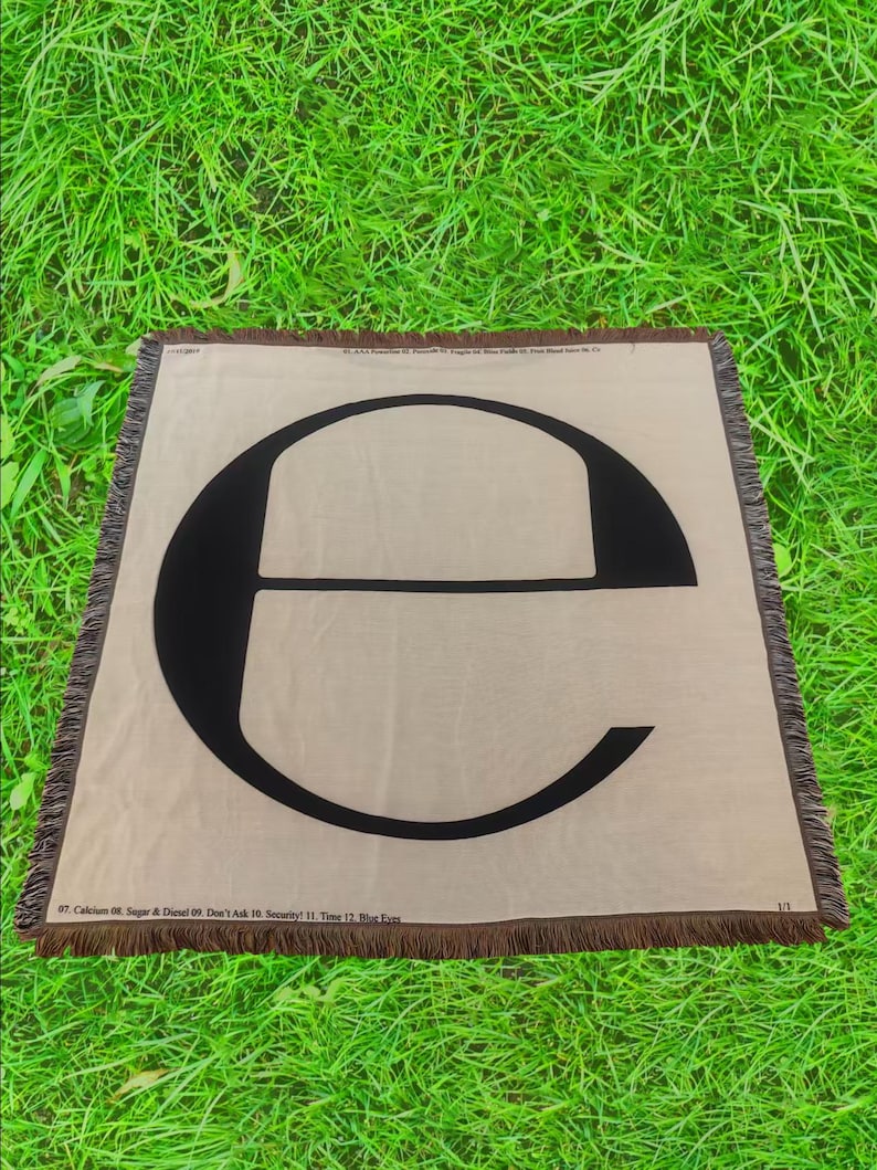 Ecco2k Drain Gang E Album Cover Woven Blanket | Tapestry Throw Rug for ...