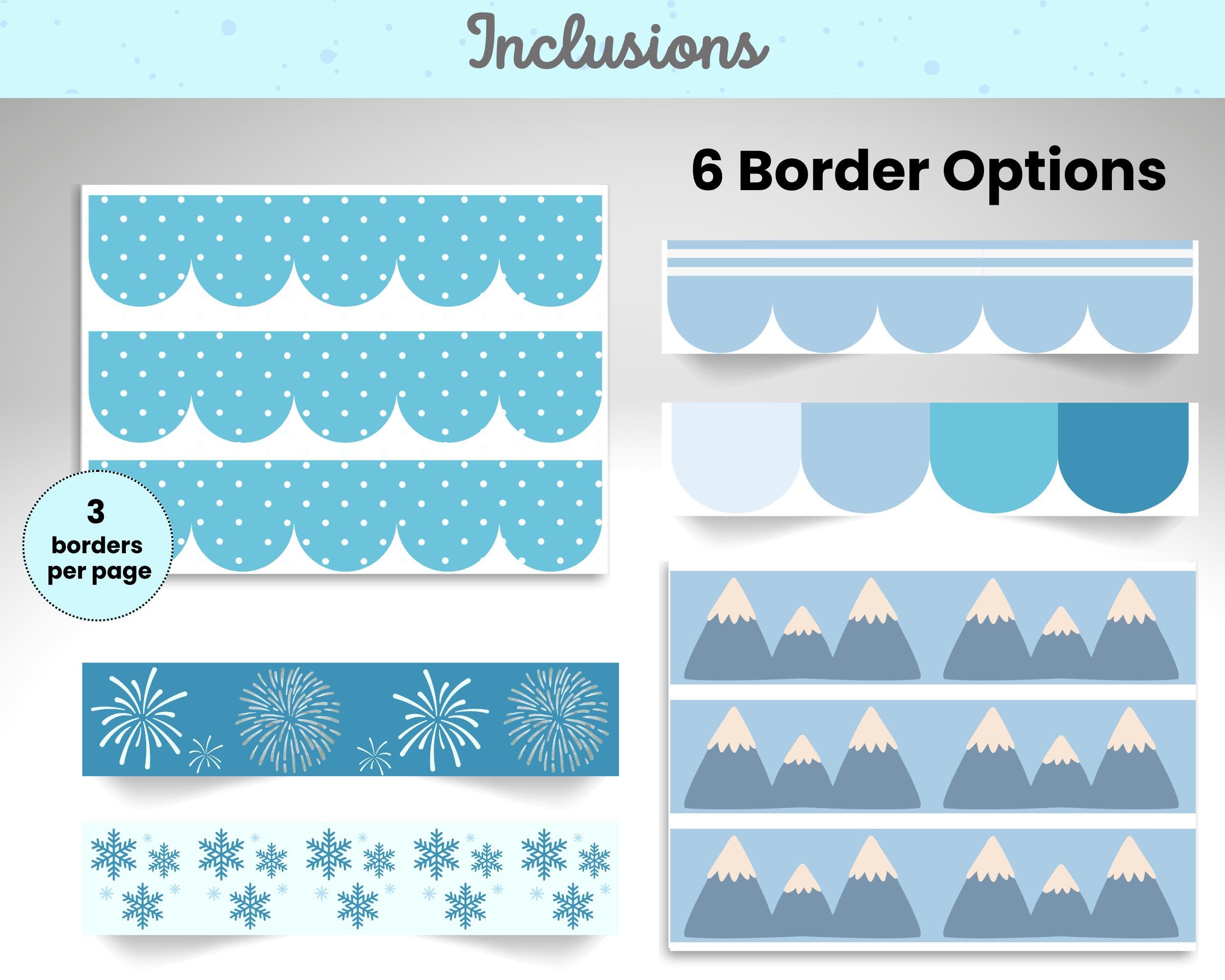 Printable Winter Bulletin Board Kit, Classroom Decorations, Teacher ...
