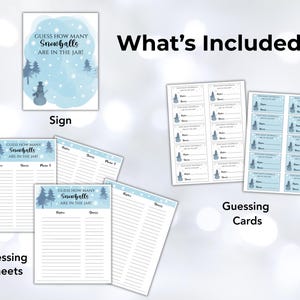 Printable Guessing Game, Guess How Many Snowballs in the Jar, Winter ...