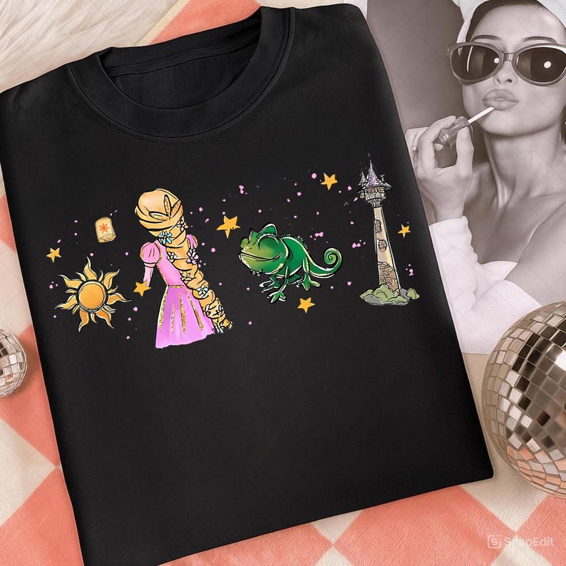 Pascal Tower Lantern Png, Retro Rapunzel Pascal Png, Princess Rapunzel ...