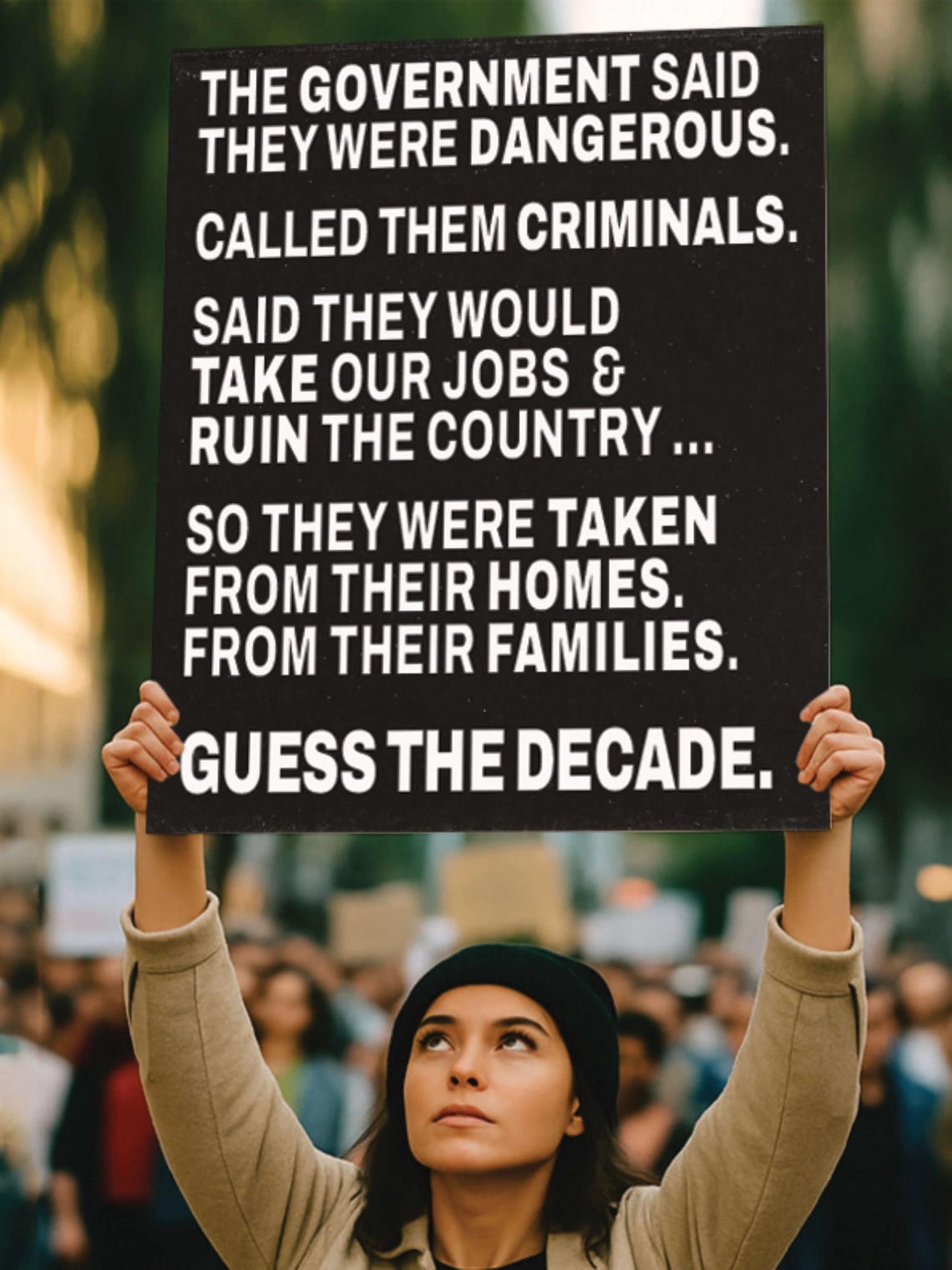 Guess the Decade Printable Protest Sign (digital Download) - Etsy