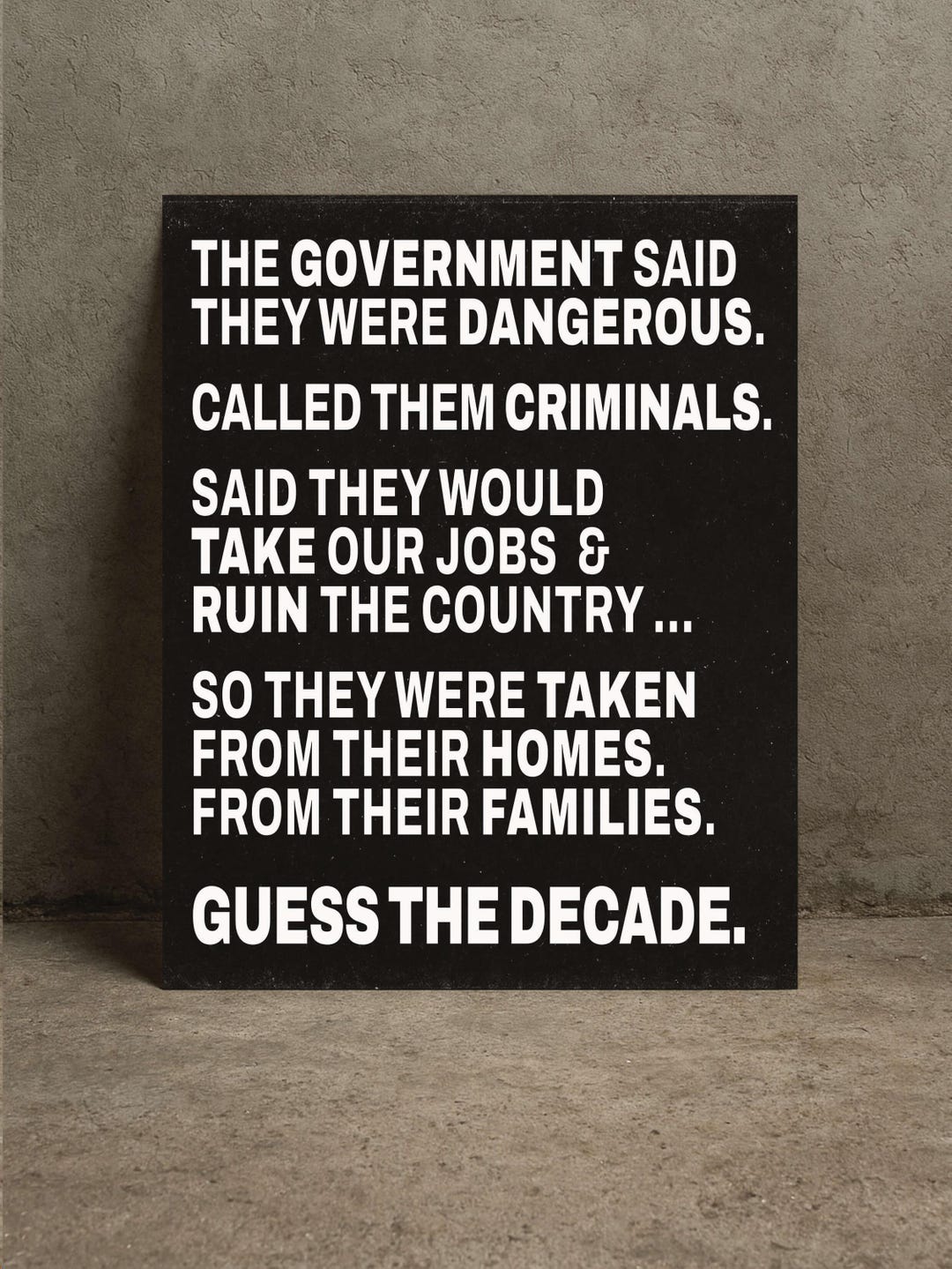Guess the Decade Printable Protest Sign (digital Download) - Etsy
