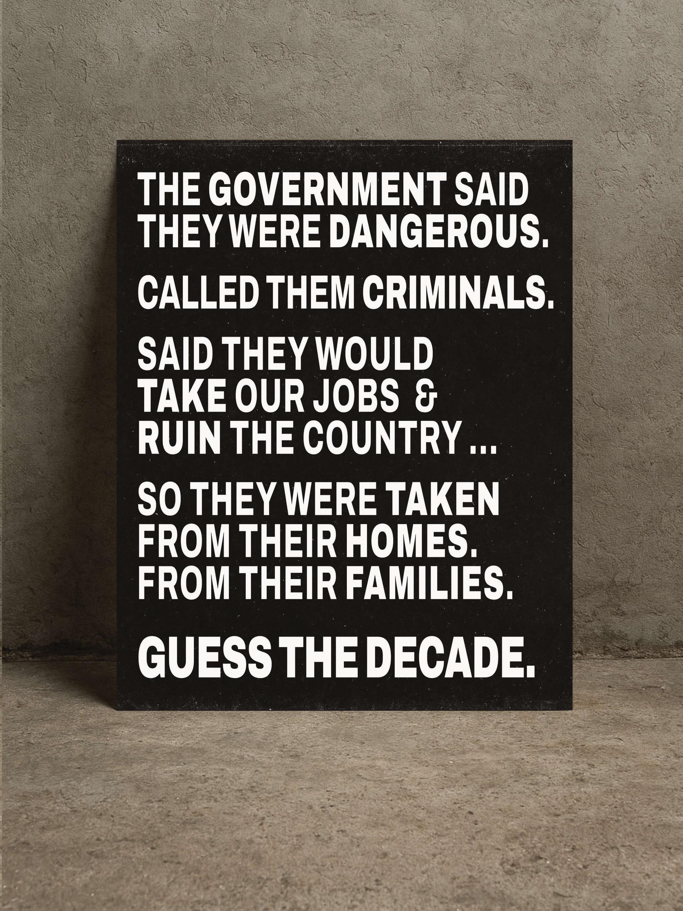 Guess the Decade Printable Protest Sign (digital Download) - Etsy