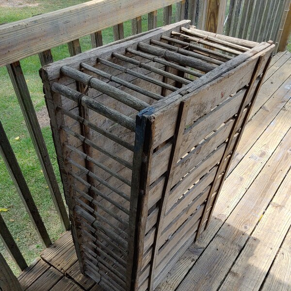 Weathered Crate - Etsy