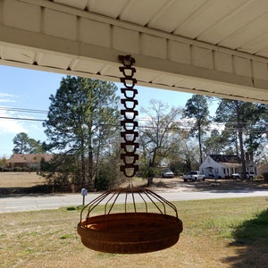 Rusty Bird Feeder Country Succulent Planter Barn Vintage Primitive ...