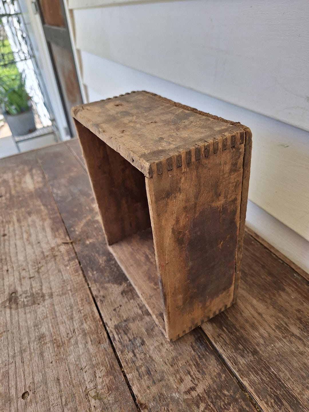 Antique Wood Box Shipping Crate Mortise & Tenon Corners Primitive ...