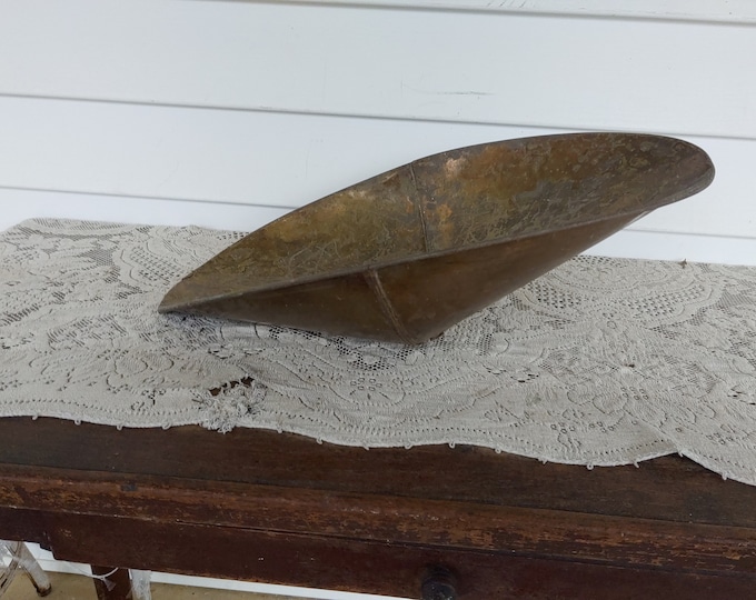 Galvanized Hanging Scale Bin, Vintage Large Metal Scale Pan - Etsy