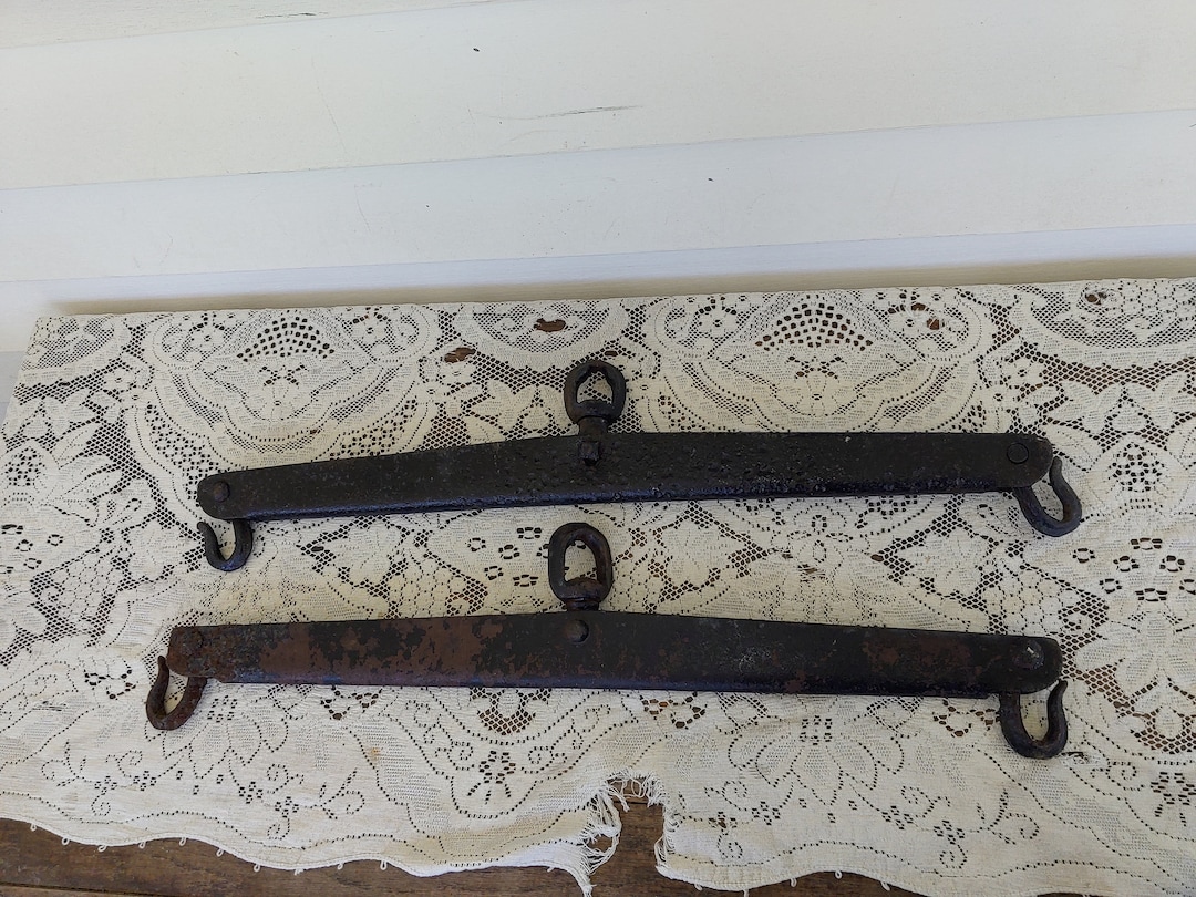 Pair Metal Iron Antique Single Trees Yokes Livestock Horse Farm Tool ...