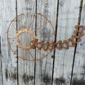 Rusty Bird Feeder Country Succulent Planter Barn Vintage Primitive ...